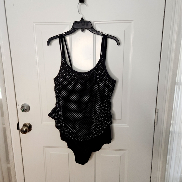 Miraclesuit | Swim | Miraclesuit Black And White Polka Dot Swim Suit ...